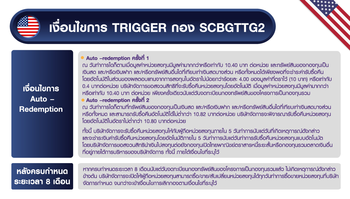 กองทุนเปิดไทยพาณิชย์ Global Thematic Trigger (SCBGTTG2) เสนอขายครั้งแรก 18 พ.ค. 64 - 24 พ.ค. 64